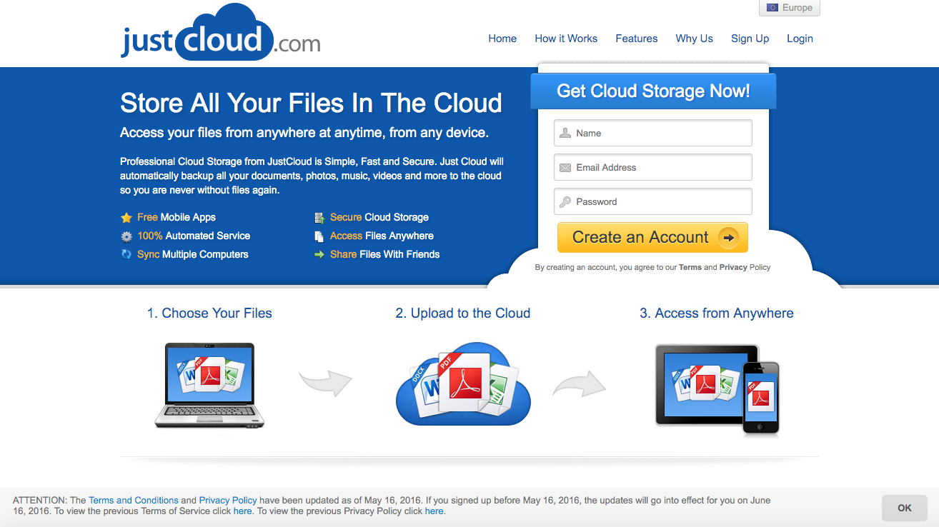 JustCloud Review - BestBackups.com